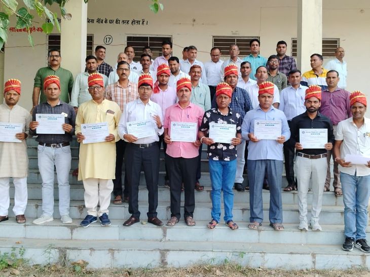 Chunnilal Verma became the president of Rajasthan Teachers Association ...