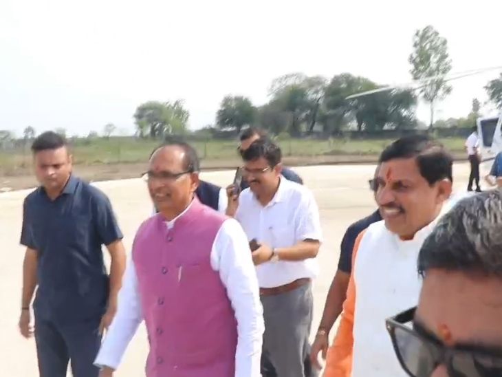 CM and Union Agriculture Minister arrived on Bherunda tour | भेरूंदा ...