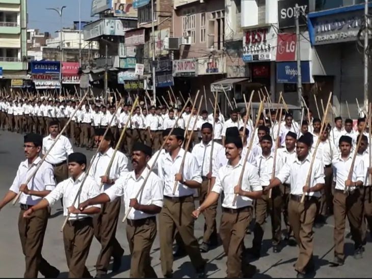 RSS's march in Harda on Saturday