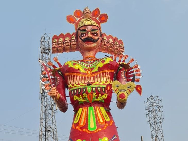 51 feet tall effigy of Ravana will be burnt in Seoni | सिवनी में 51 फीट ...