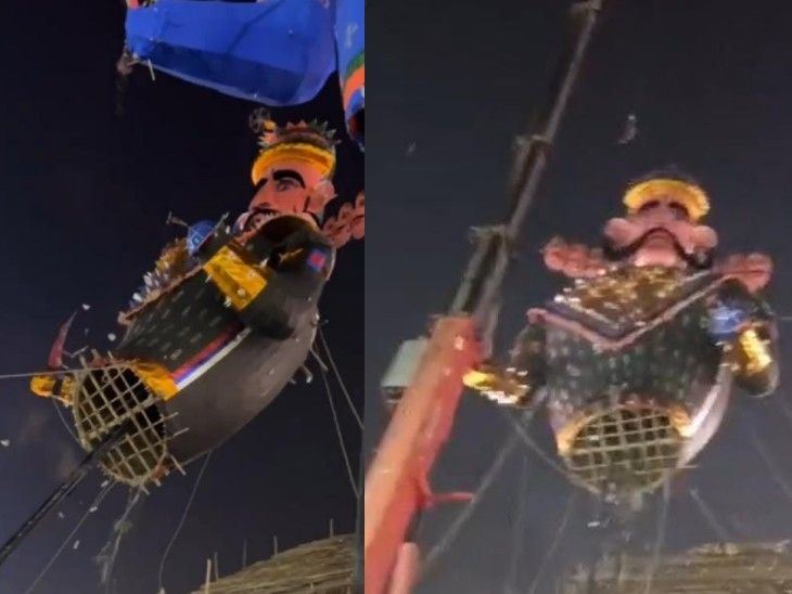 Rajasthan kota Kota Dussehra Fair, Ravana's family stood in Kota Fair ...