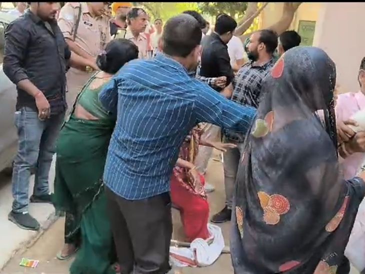 There was a fight between two parties outside the registry office in ...