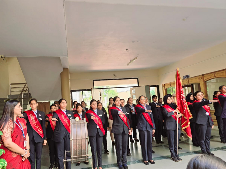 Oath taking ceremony of Student Union Council at Santhiradaram Girls ...