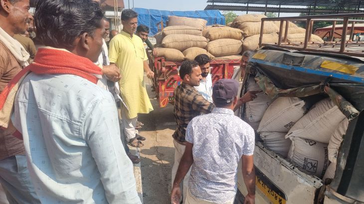 One thousand sacks of grain arrived in the agricultural produce market ...