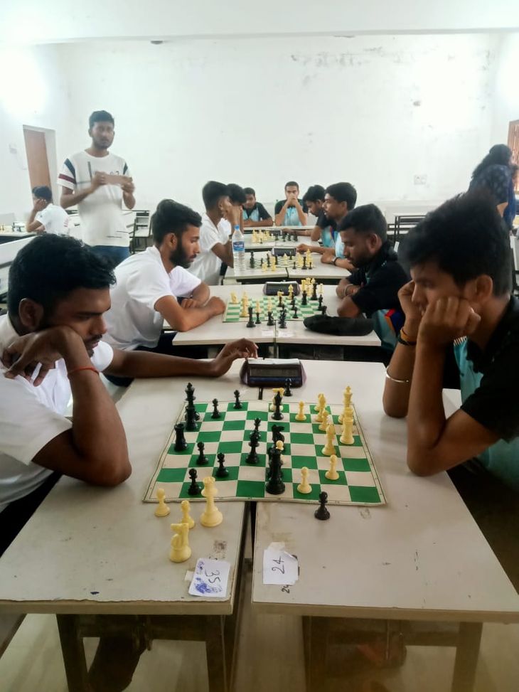 On the first day of the inter-college chess tournament, DJ College won ...