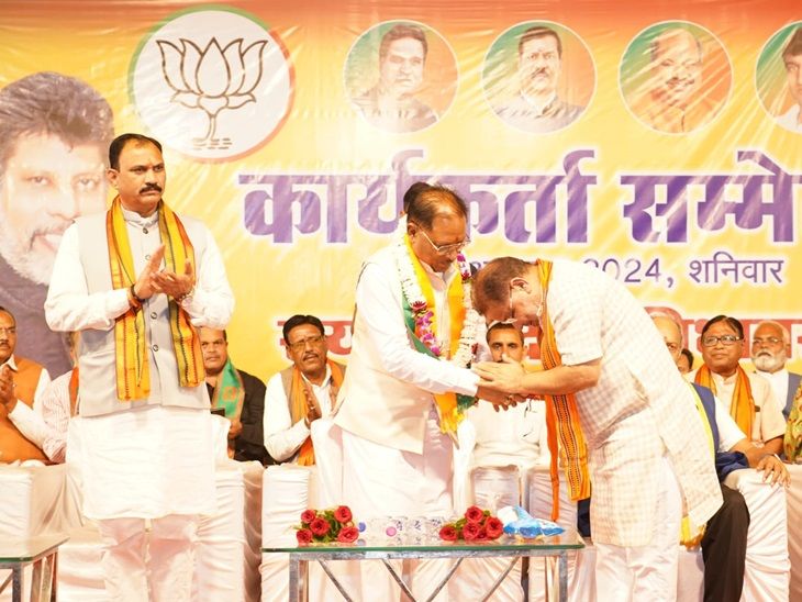 Chhattisgarh Raipur BJP conference two MLAs from one button Statement | CM साय बोले- एक बटन ...