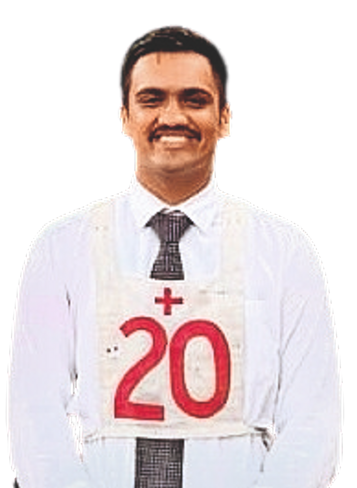 Abhishek secured 9th rank in the Combined Defence Services Examination ...