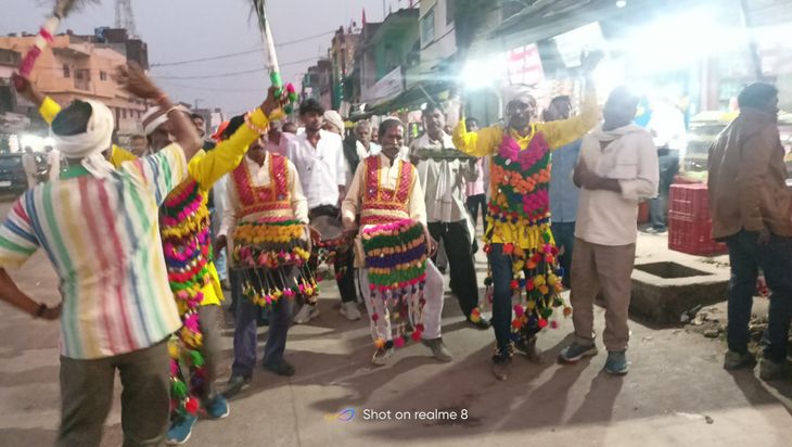 After performing Baredi dance, Prasad was distributed from house to ...