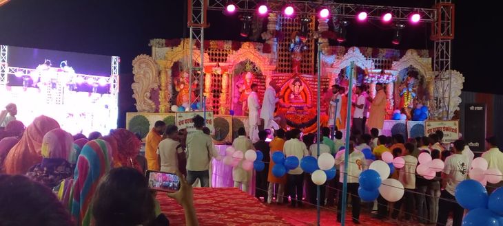 Shyam Jagran in Karoli village, Chhappan Bhog offered, Baba Shyam ...