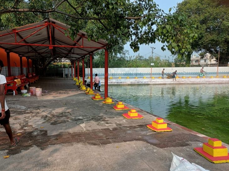 Preparations complete at Chhath Ghat in Shohratgarh | शोहरतगढ़ में छठ ...