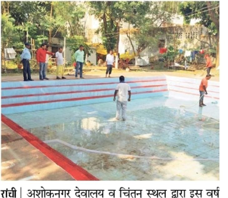 44 ghats built in Ashoknagar temple, decoration complete | अशोकनगर ...