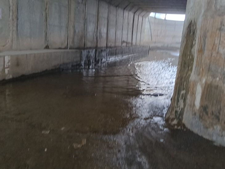 Waterlogging in Ranipur railway underpass throughout the year is a ...