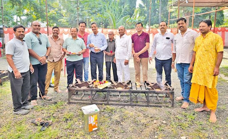 Preparations have started. Bhandara Prasadi tomorrow at Shri Mehndi Kui ...