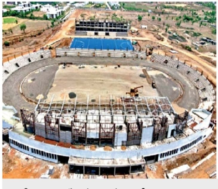 Sports complex is half built, full land was not received; now ~78 ...