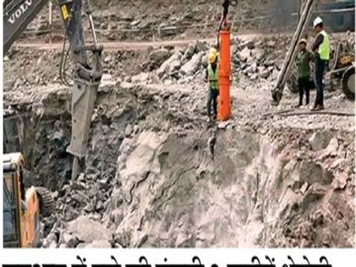 Now blasts will be done with hydraulic rock splitter machine for Simrol ...