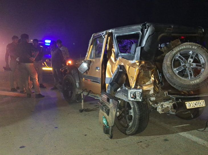 A family returning from Neem Karoli met with an accident in Bilaspur ...