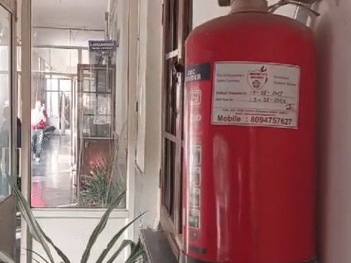 What kind of fire safety is this in SMS Hospital?