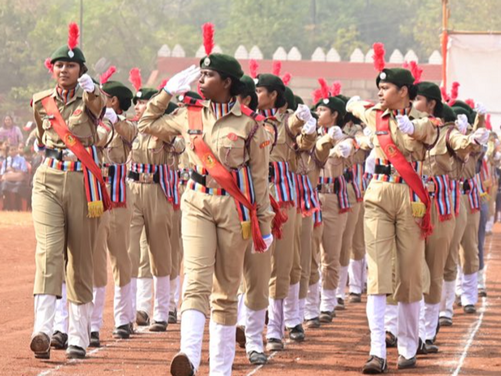 NCC Day Parade in Chhattisgarh CM Vishnudev Sai Chhattisgarh PM Narendra Modi Mann Ki Baat | NCC ...