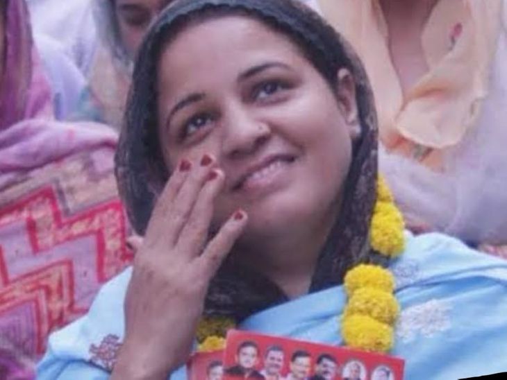 MLA's wife Naseem Solanki reached jail to meet husband Irfan | पति ...