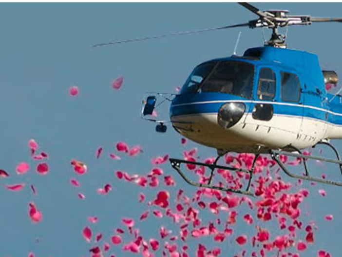 Flowers will be showered on devotees from helicopter in Maha Kumbh