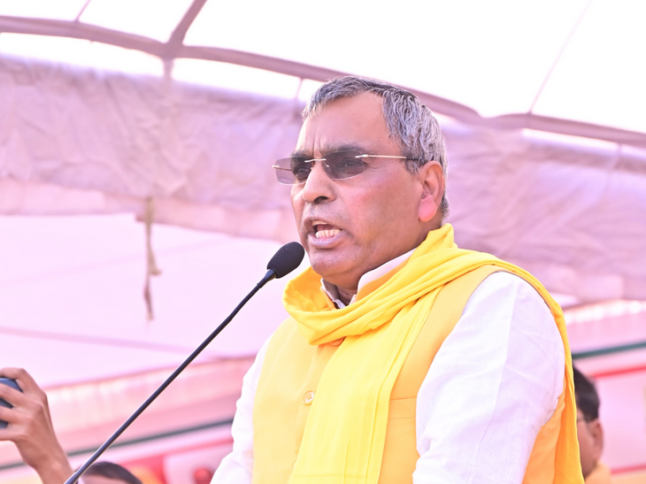 Subhashpa vice president Omprakash Rajbhar spoke in Azamgarh | आजमगढ़ ...