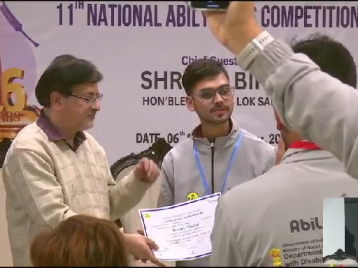 Divyang student won bronze medal in National Abilympic Championship ...