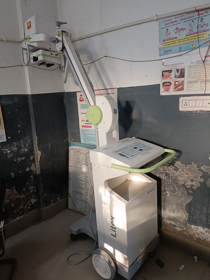 The X-ray machine which was lying closed for nine months was made ...