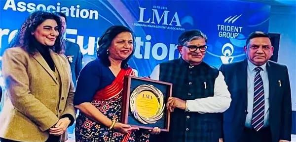 Jalandhar's woman entrepreneur Kamna Raj Aggarwal received the LMA-MRS ...