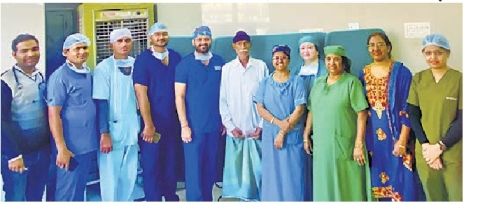 Cancer of large intestine operated with telescope in MGH, patient also ...