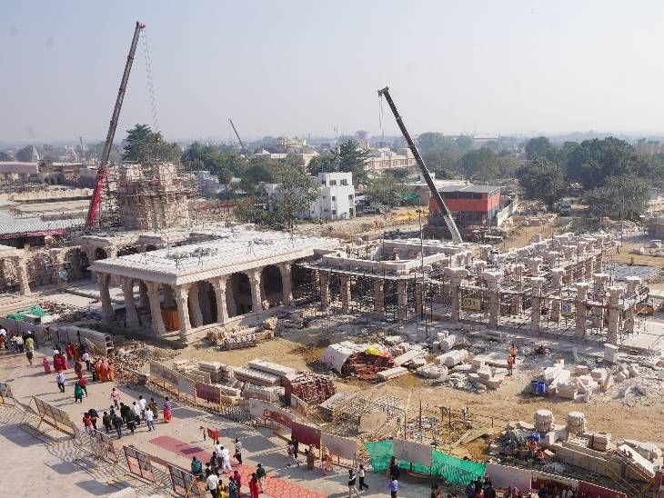 Work on Angad mound and Nal-Nil mound in Ram temple | राम मंदिर में ...