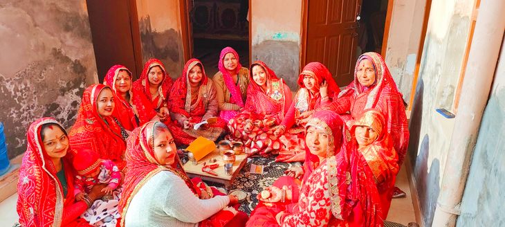 Hear the story of the fast of Chauth Mata in Sheetla Mata Temple ...