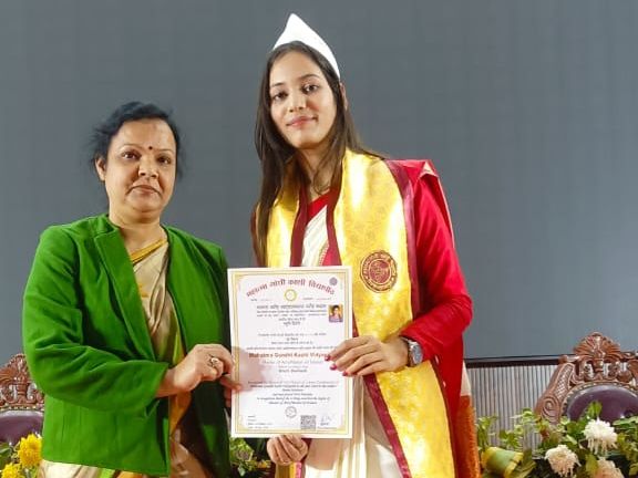 Stuti Dwivedi secured seventh position in the top ten list of the ...