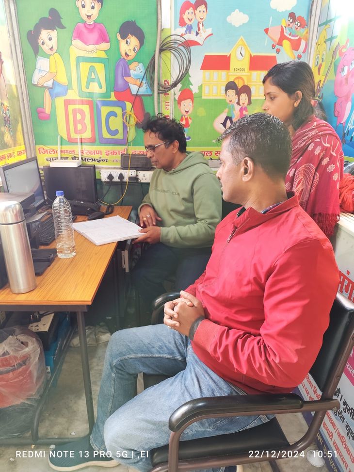 DPRO inspected the child help desk operated at the railway station ...