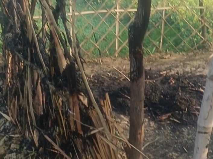 Unruly elements set a hut on fire in Deva | देवा में अराजक तत्वों ने ...