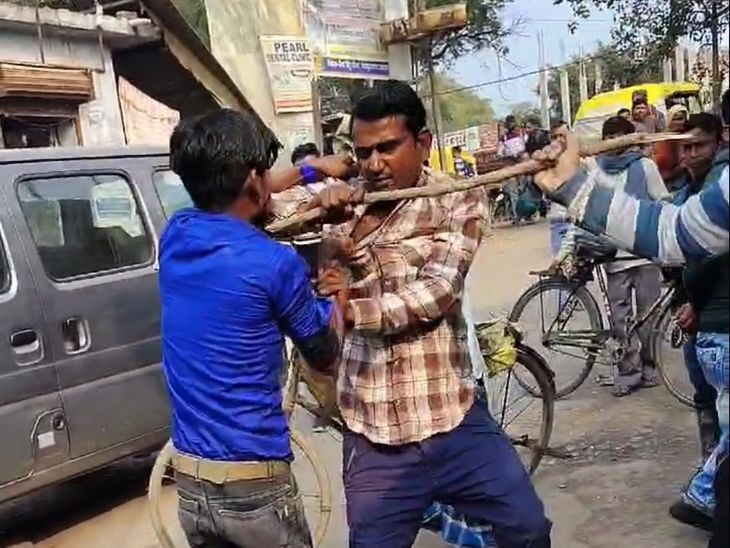 Fight between brother-in-law and brother-in-law in Unnao, VIDEO