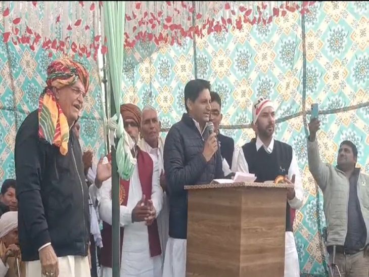 Rohtak Meham Bahlba MP Deepender Hooda inaugurated Dada Rathi Kheda Temple