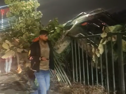 A terrible accident happened on Shaheed Path in Lucknow, death