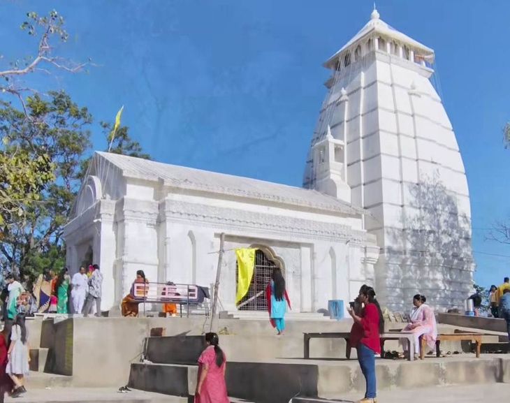 Devotees gathered to visit the Siddhababa temple situated on the ...