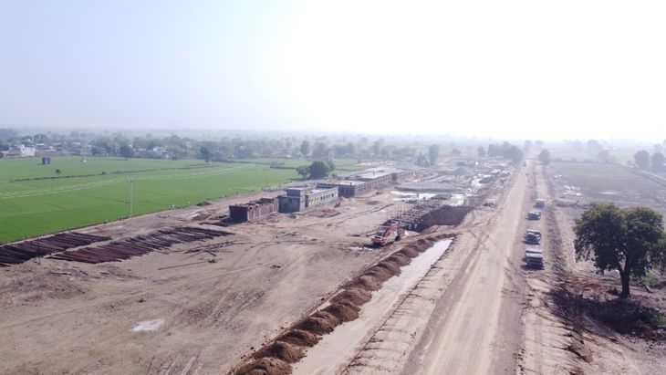 The new railway station of Sheopur is being built as a two-storey ...