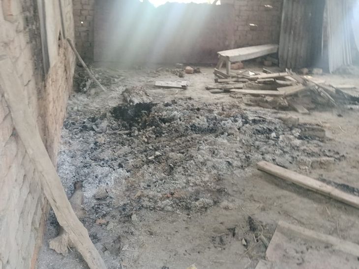 Waiting for identification of half-burnt body found in ruins