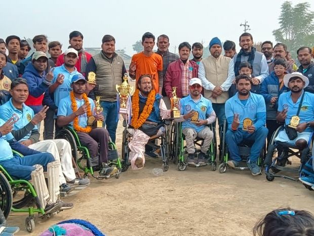 Uttar Pradesh shines in national wheel chair cricket at Kachhwa | कछवा ...