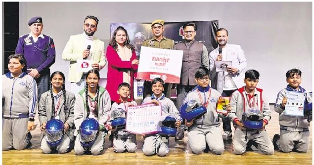 My FM's campaign 'Nanhe Helmet' started to make children wear helmets