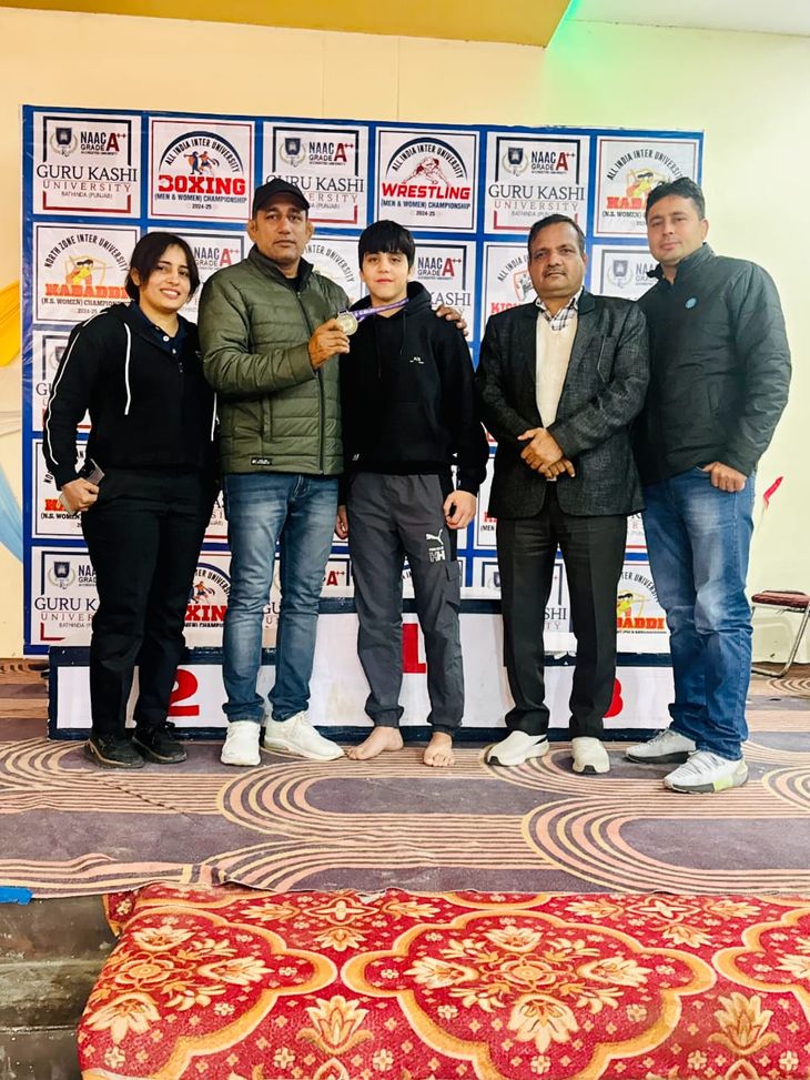 Kajal won gold, Harshita won silver and Rainsi won bronze in wrestling ...