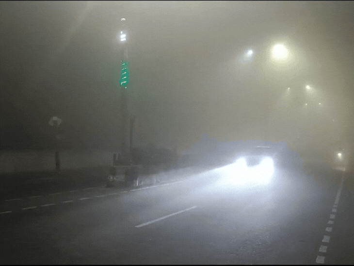 Dense fog in Saharanpur, temperature dropped | सहारनपुर में घना कोहरा ...