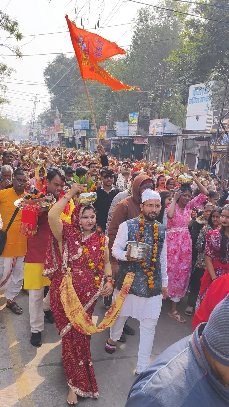 The consecration of Ram Darbar started in Sankatmochan Hanuman Temple, Kalash Yatra was taken ...