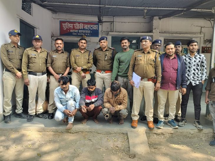 Khargone police arrested 3 cattle smugglers