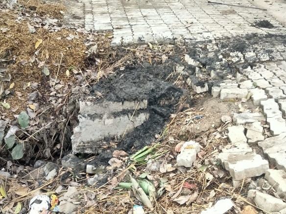 sample of poor quality construction work | घटिया निर्माण कार्य का नमूना: रामसनेहीघाट में नई ...