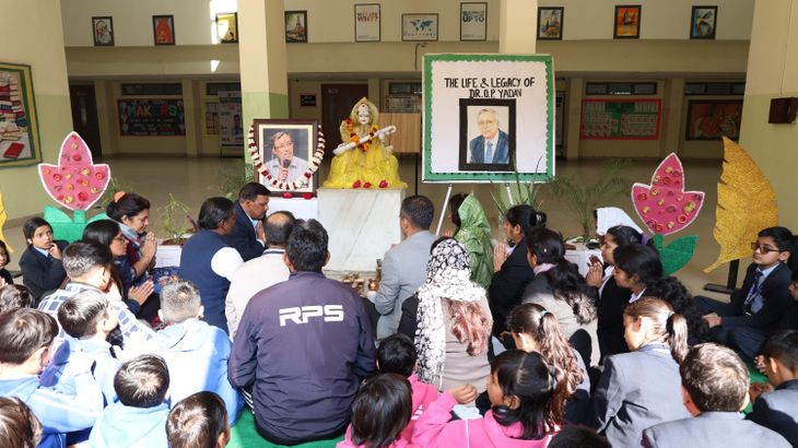 Dr OP Yadav's birth anniversary celebrated in RPS School | आरपीएस स्कूल ...