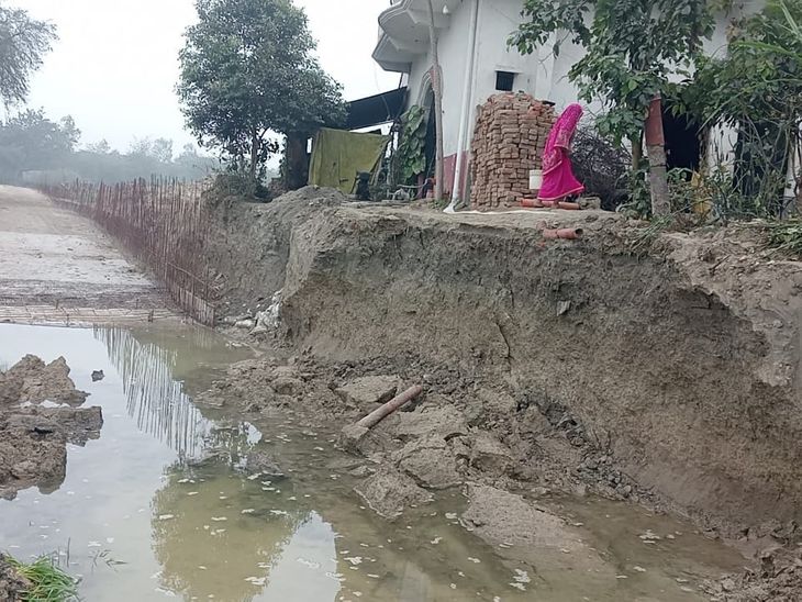 The construction of Bachhrawan railway underpass has been stalled for a ...