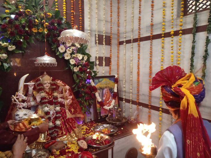 Diwan sahab did Pran-Pratishtha in IG Mata temple | आईजी माता मंदिर में ...